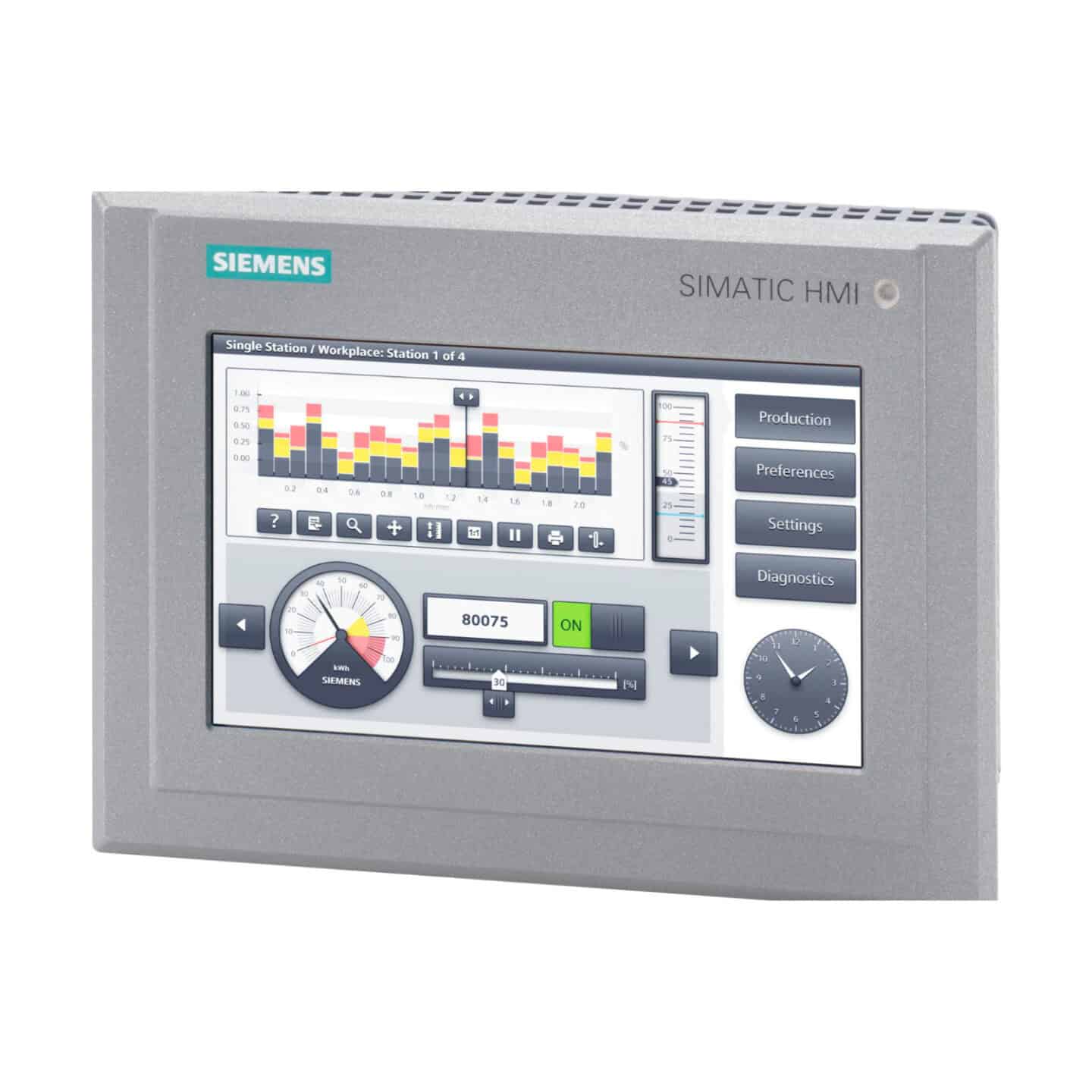 Siemens 6AV2124-0GC13-0AX0 TP700 Comfort Outdoor HMI 7"